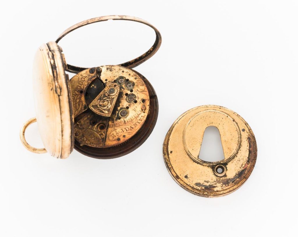 British pocket watches lost when the Pulaski sank off North Carolina ...