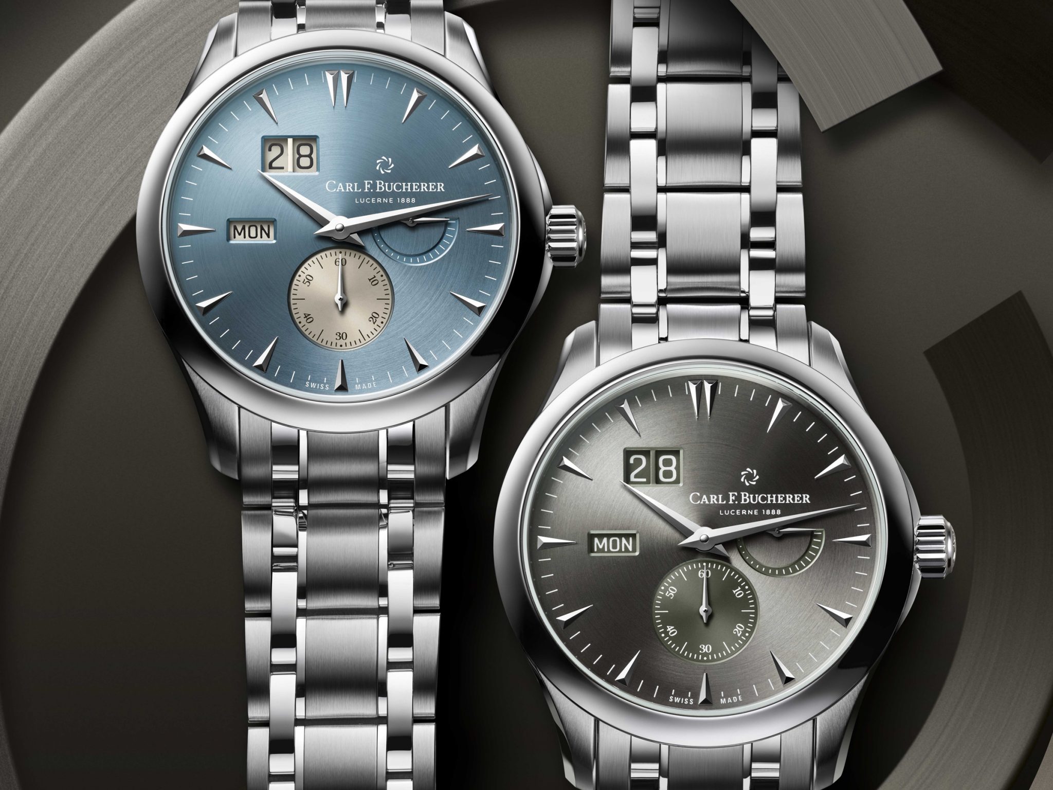 Carl F. Bucherer fits peripheral rotor movement into big date watches ...