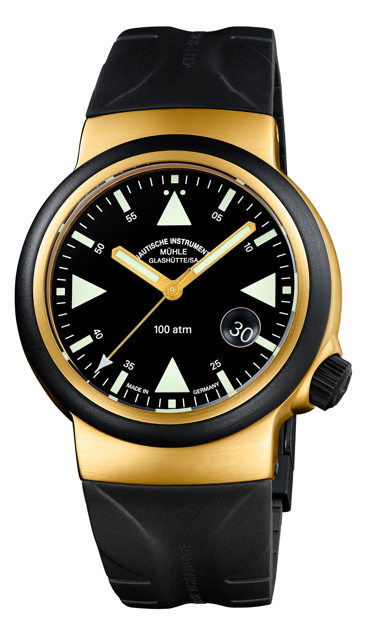 Mühle-Glashütte makes golden search and rescue watch - WATCHPRO USA