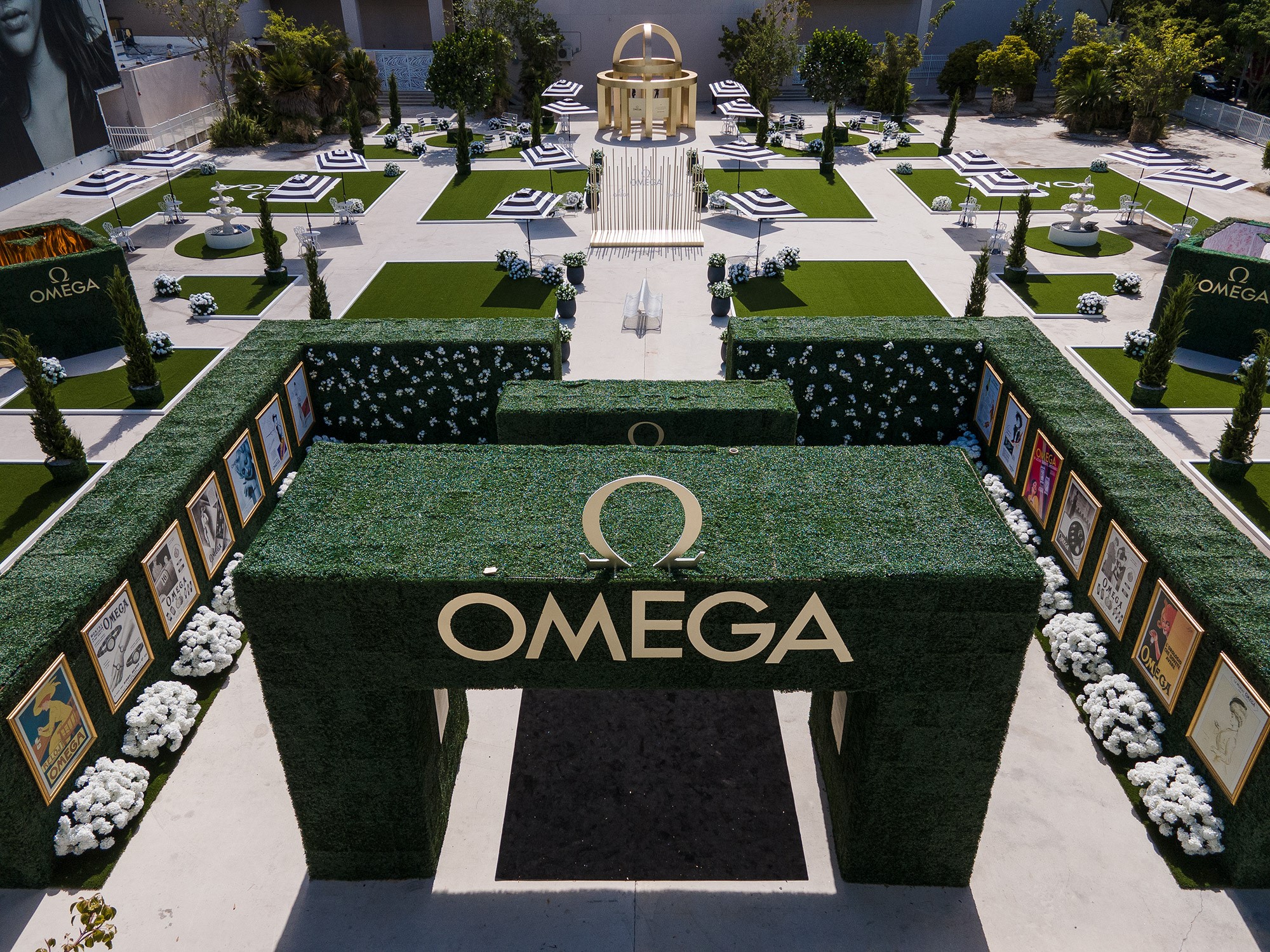 Omega opens a secret summer garden paying tribute to its female friends ...