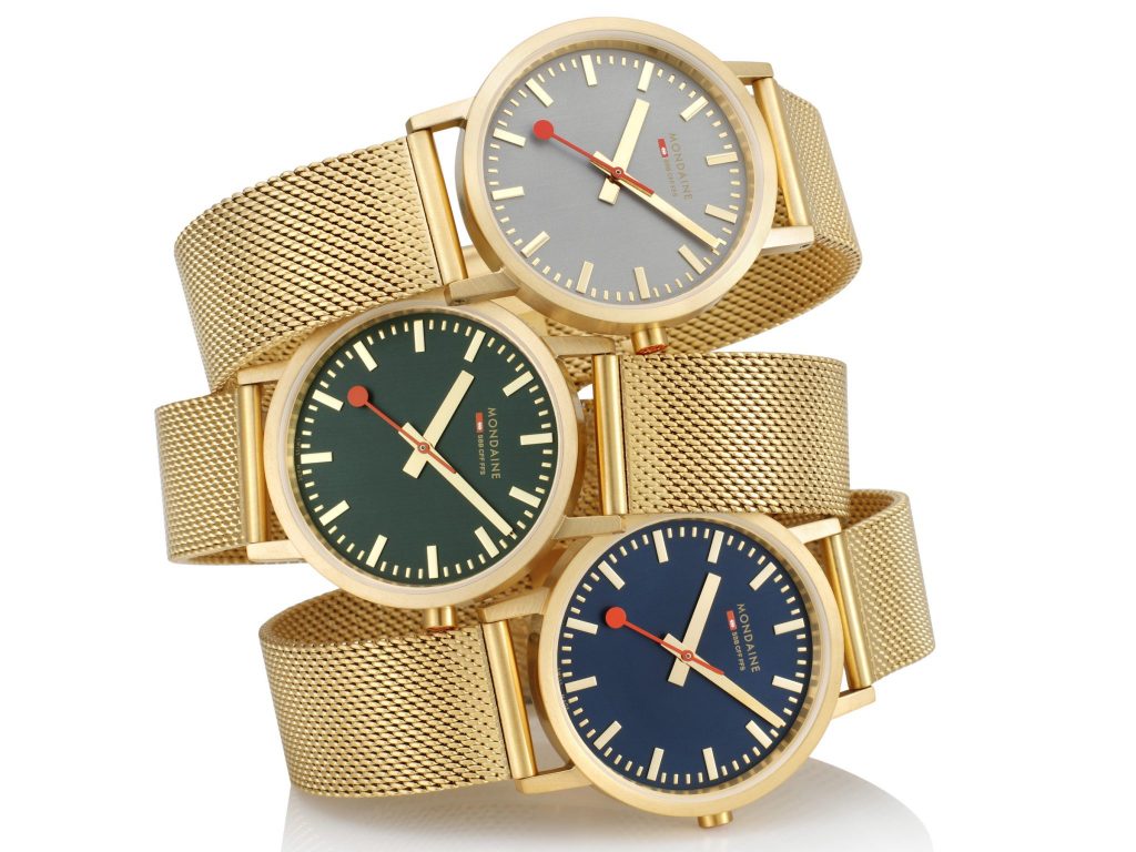 Mondaine's golden watch drop for fall - WATCHPRO USA