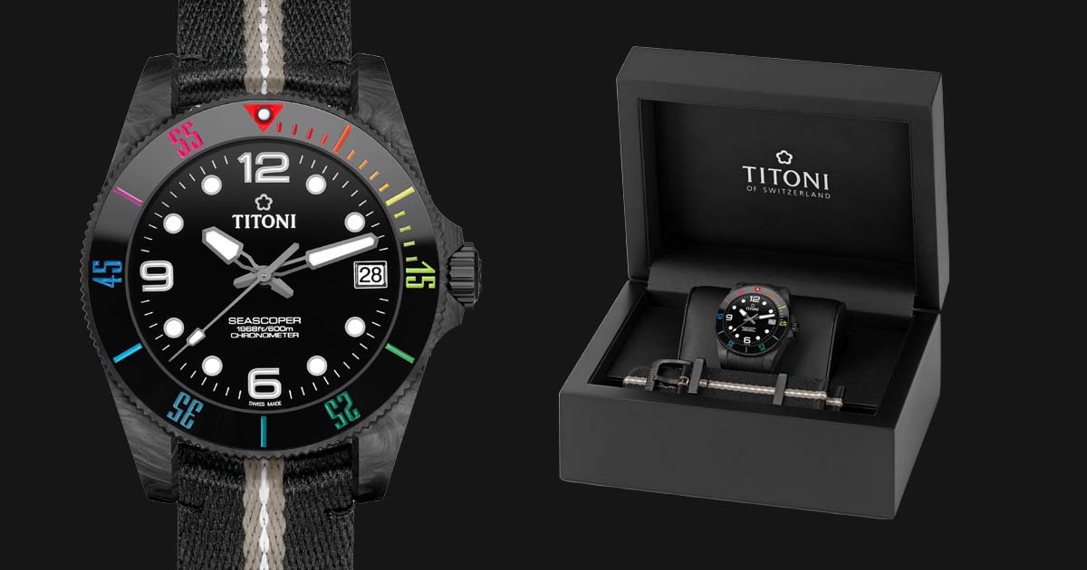 Titoni turns to carbon for its latest dive watch - WATCHPRO USA
